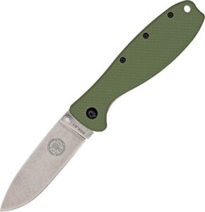 esee brk designed zancudo framelock green d2 brkr2od