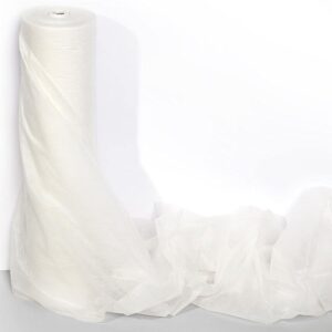 anderson's white flame retardant gossamer, 59 inches x 100 yards, sheer fabric for wedding decorations, baby shower, gender reveal, prom, homecoming, event photos, drapes