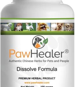 PawHealer® Dissolve Herbal Formula - 100 Grams Powder - Remedy for Fatty Lumps & Bumps in Dogs & Pets …