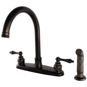 kingston brass fb7795alsp victorian 8-inch centerset kitchen faucet, oil rubbed bronze