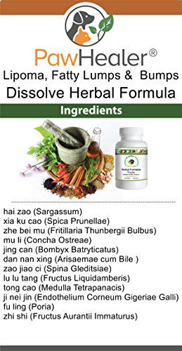 PawHealer® Dissolve Herbal Formula - 100 Grams Powder - Remedy for Fatty Lumps & Bumps in Dogs & Pets …