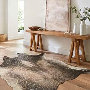 Loloi II Bryce Collection BZ-04 Mocha/Gold 3'-10" x 5' Accent Rug