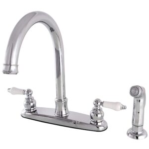 kingston brass fb7791plsp victorian 8-inch centerset kitchen faucet, chrome