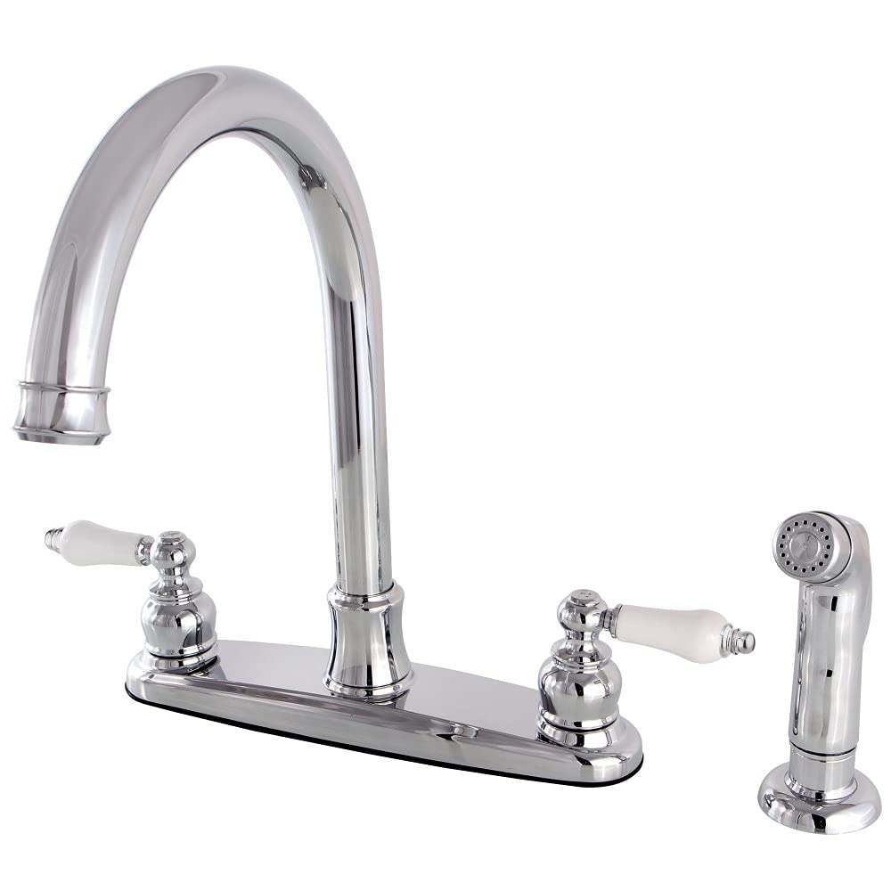 Kingston Brass FB7791PLSP Victorian 8-inch Centerset Kitchen Faucet, Chrome