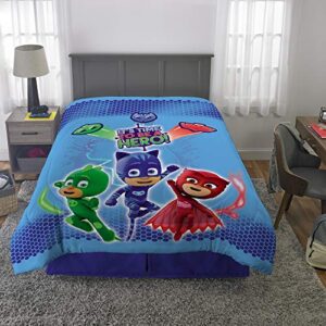 Franco Kids Bedding Super Soft Microfiber Reversible Comforter, Twin/Full, PJ Masks