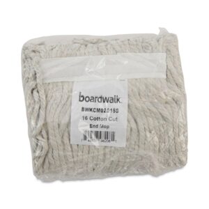 Boardwalk BWKCM02016S 4-Ply #16 Band Cotton Cut-End Mop Head - White (12/Carton)