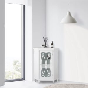 Teamson Home Neal Storage, Round Trim Corner Cabinet