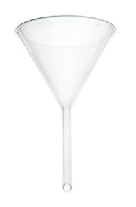 eisco filter funnel, 3.6" - polyethylene plastic - resistant to acids & alkalis - great for laboratory, classroom or home use