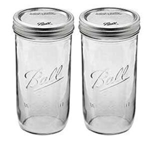 ball 24 oz jar, wide mouth, 24 ounce (pack of 2),clear