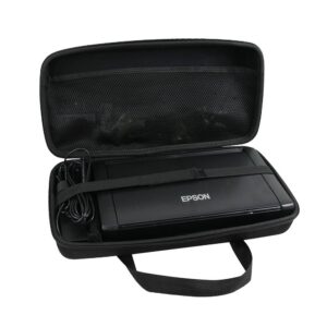 hermitshell hard travel case for epson workforce wf-100 / wf-110 wireless mobile printer