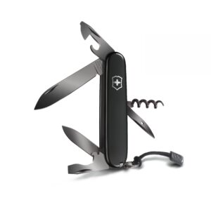 victorinox swiss army spartan pocket knife, ps black, 91mm