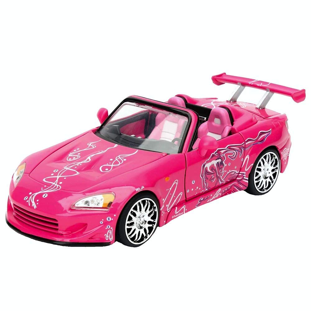 Jada Toys Model Compatible with Suki S Honda S2000 Fast & Furious Pink Graphic 1:32 DIECAST JADA97610