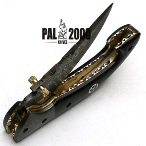 PAL 2000 KNIVES Handmade Damascus Steel Folding Pocket Knife PO-8736