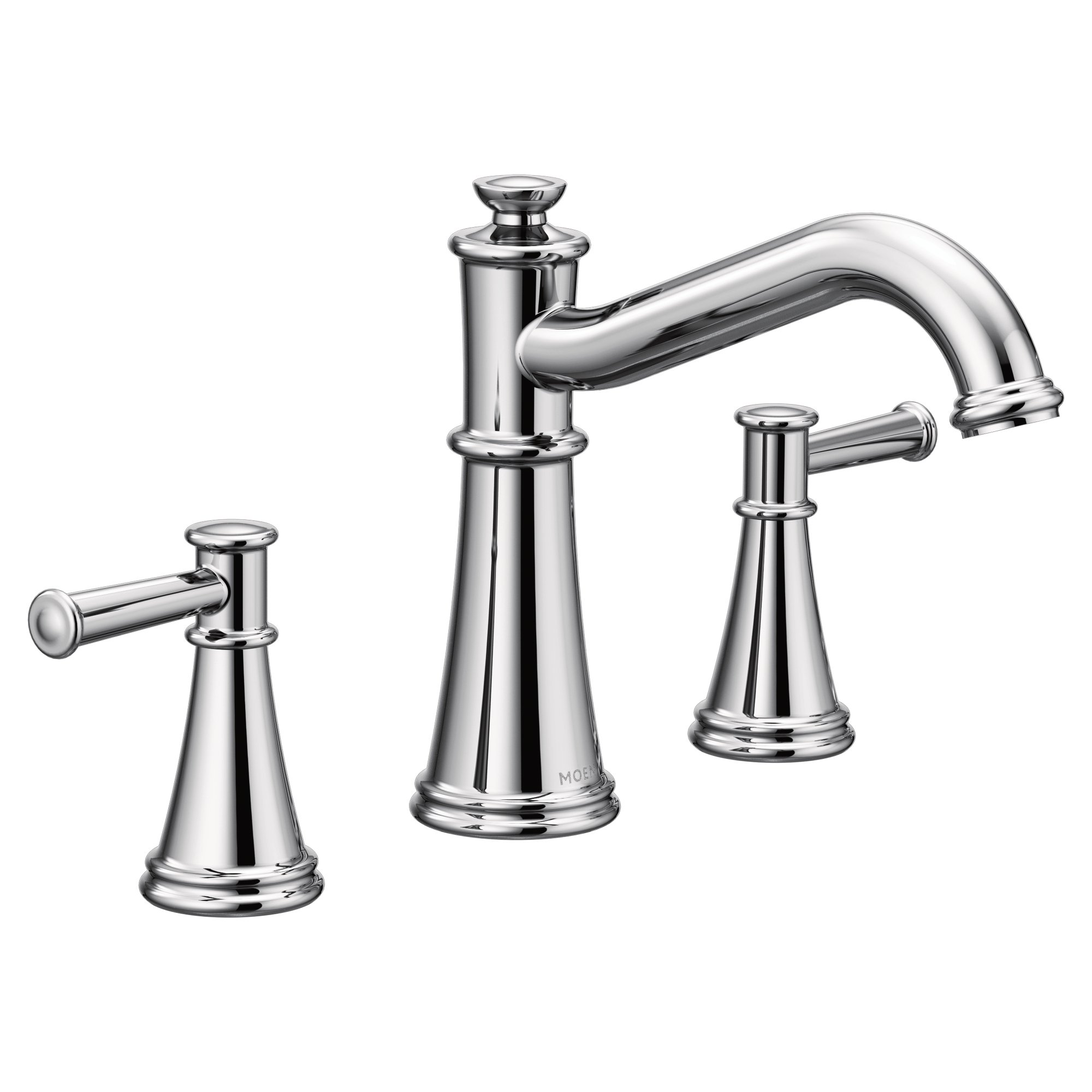 Moen T9023 Belfield Two-Handle Deck Mounted Roman Tub Faucet Without Valve, Chrome