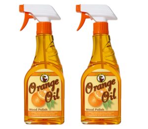 howard orange oil 16 ounce two bottles, orange wood cleaner, antique wood conditioner