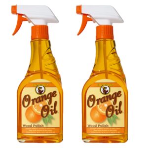 Howard Orange Oil 16 Ounce Two Bottles, Orange Wood Cleaner, Antique Wood Conditioner