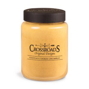 crossroads santa's cookie crumble scented 2-wick candle, 26 ounce