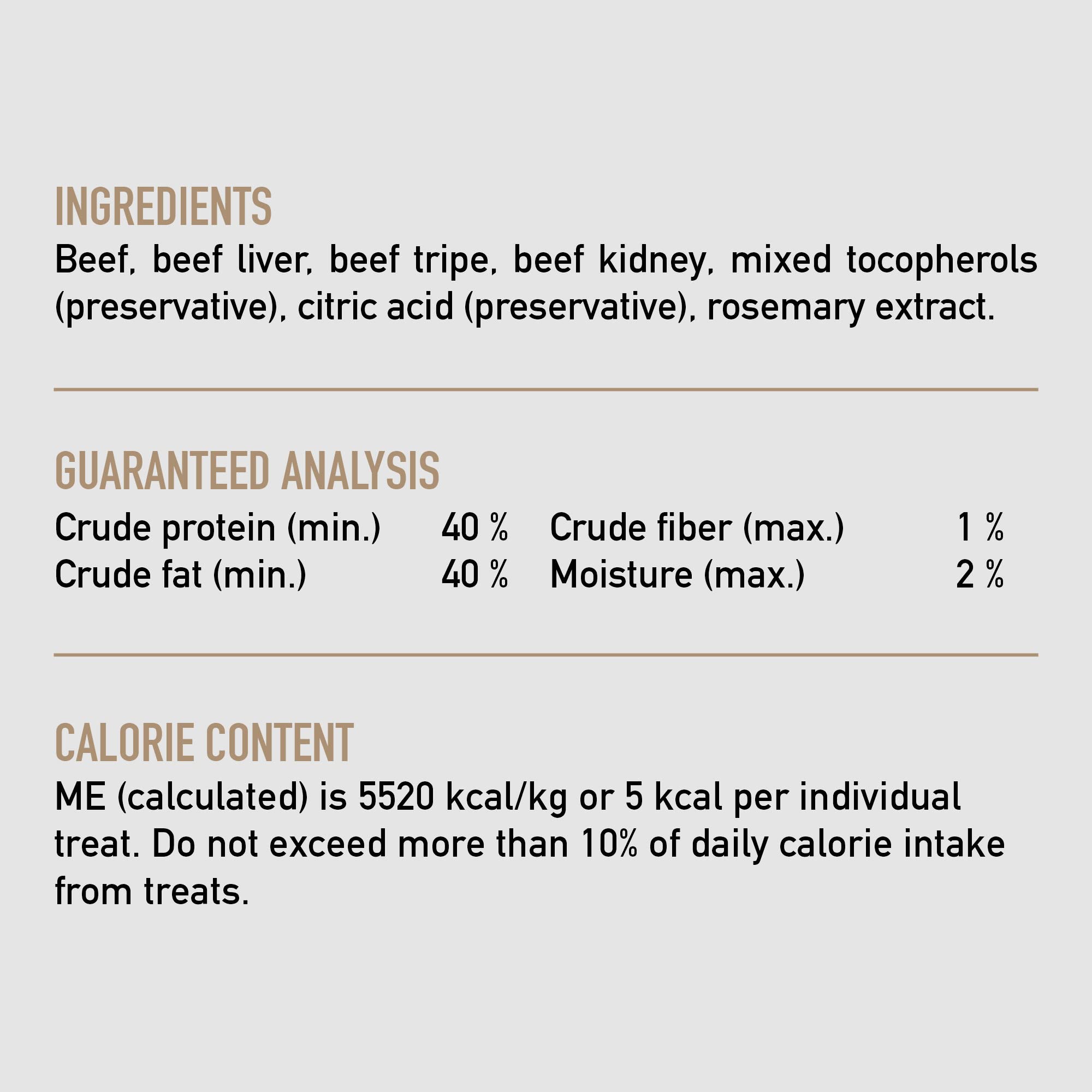 ORIJEN® Freeze Dried Dog Treats, Grain Free, High Protein, Raw Animal Ingredients, Ranch-Raised Beef, 3.25oz