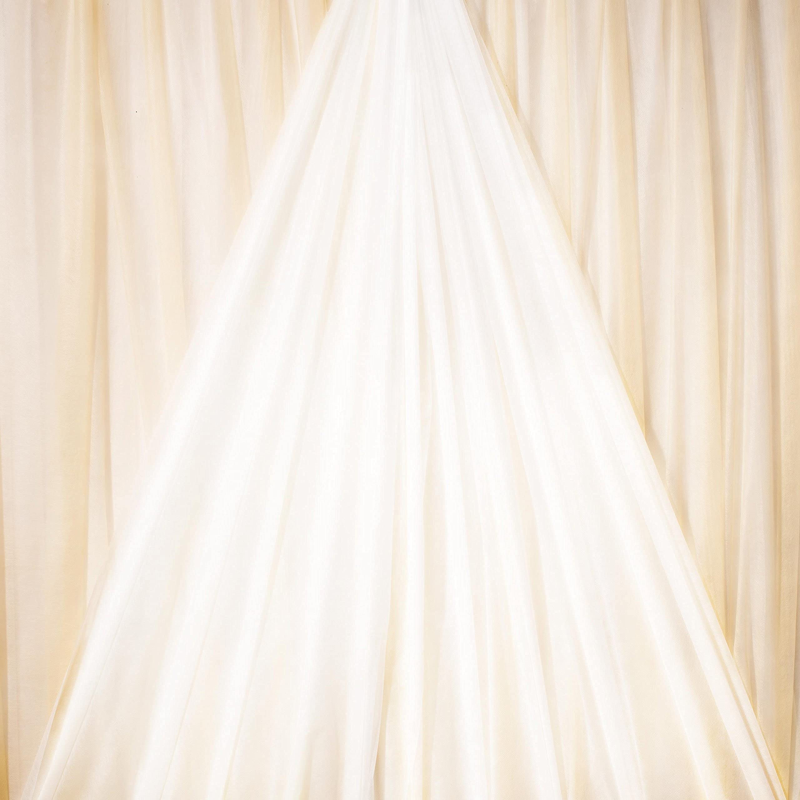 Anderson's White Flame Retardant Gossamer, 59 Inches x 100 Yards, Sheer Fabric for Wedding Decorations, Baby Shower, Gender Reveal, Prom, Homecoming, Event Photos, Drapes