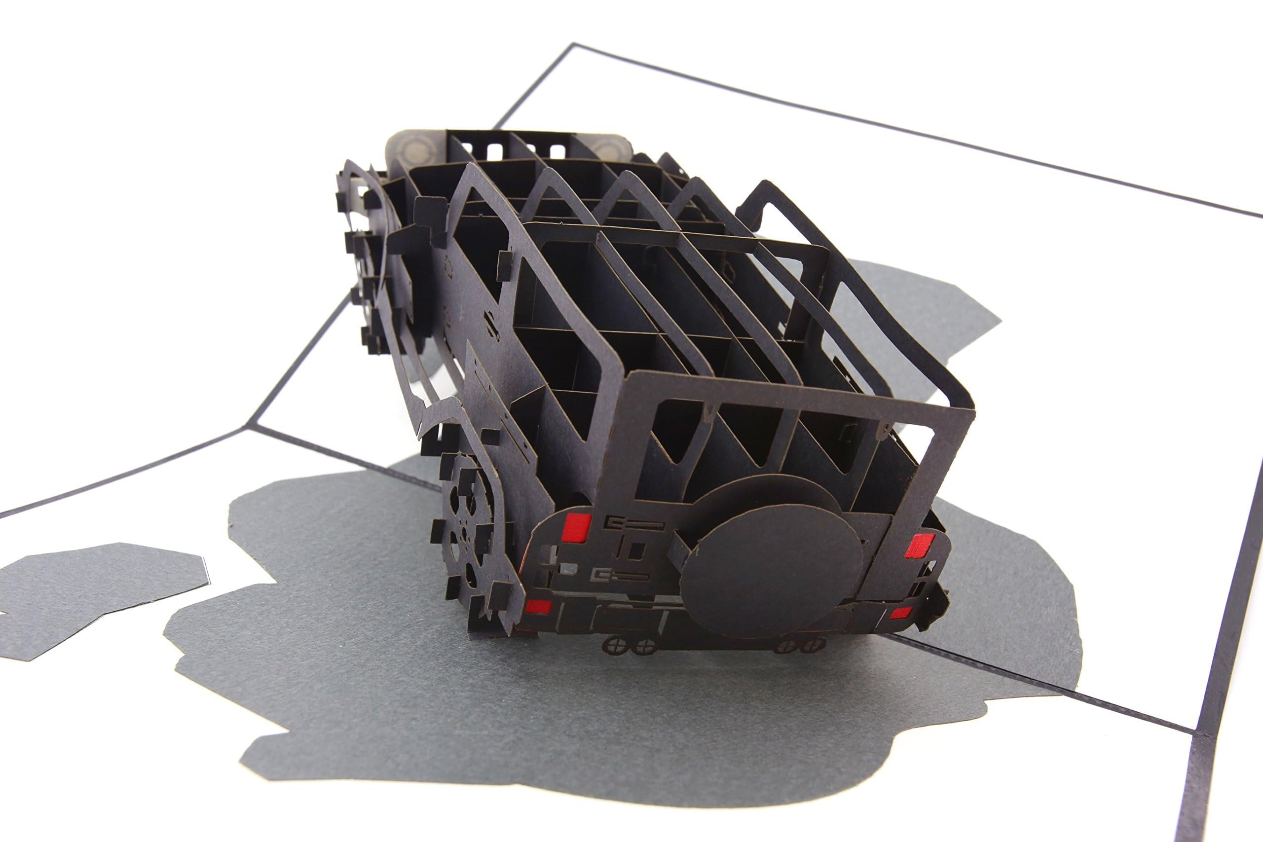 PopLife Jeep Truck 3D Pop Up Card for All Occasions - Birthday, Father’s Day Gift, Graduation, Congratulations, Retirement, Anniversary - SUV Driver, Off-Roading, 4X4 Car - for Husband, Son, Boyfriend