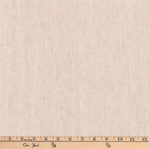 kaufman essex yarn dyed linen blend homespun natural, fabric by the yard