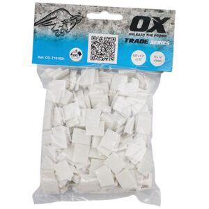 ox tools ox-t161001 ox trade small white wedges (pack of 500)