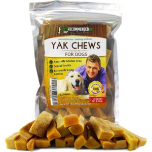 Vet Recommended Yak Chew for Small Dogs Made from Himalayan Yak Milk (20 Count / 1.54LB). The 100% Natural Healthy Dog Chew - Extreme Long Lasting Cheese Chew