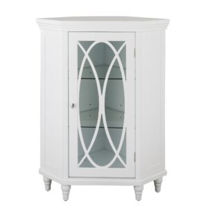 teamson home neal storage, round trim corner cabinet