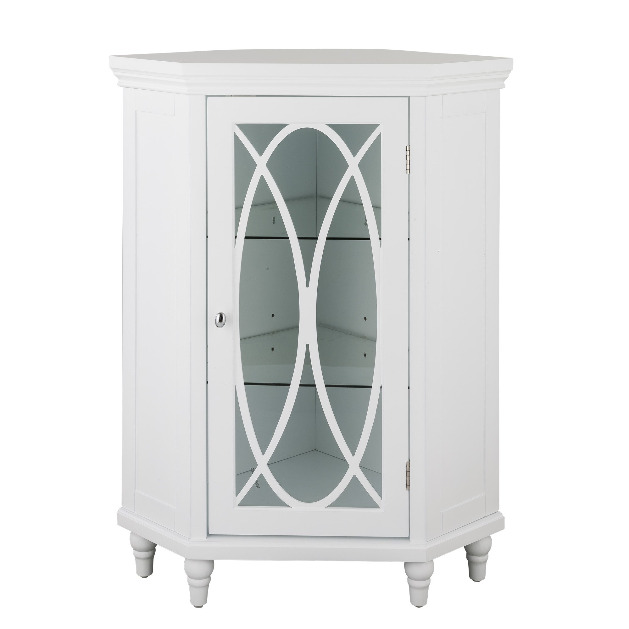 Teamson Home Neal Storage, Round Trim Corner Cabinet