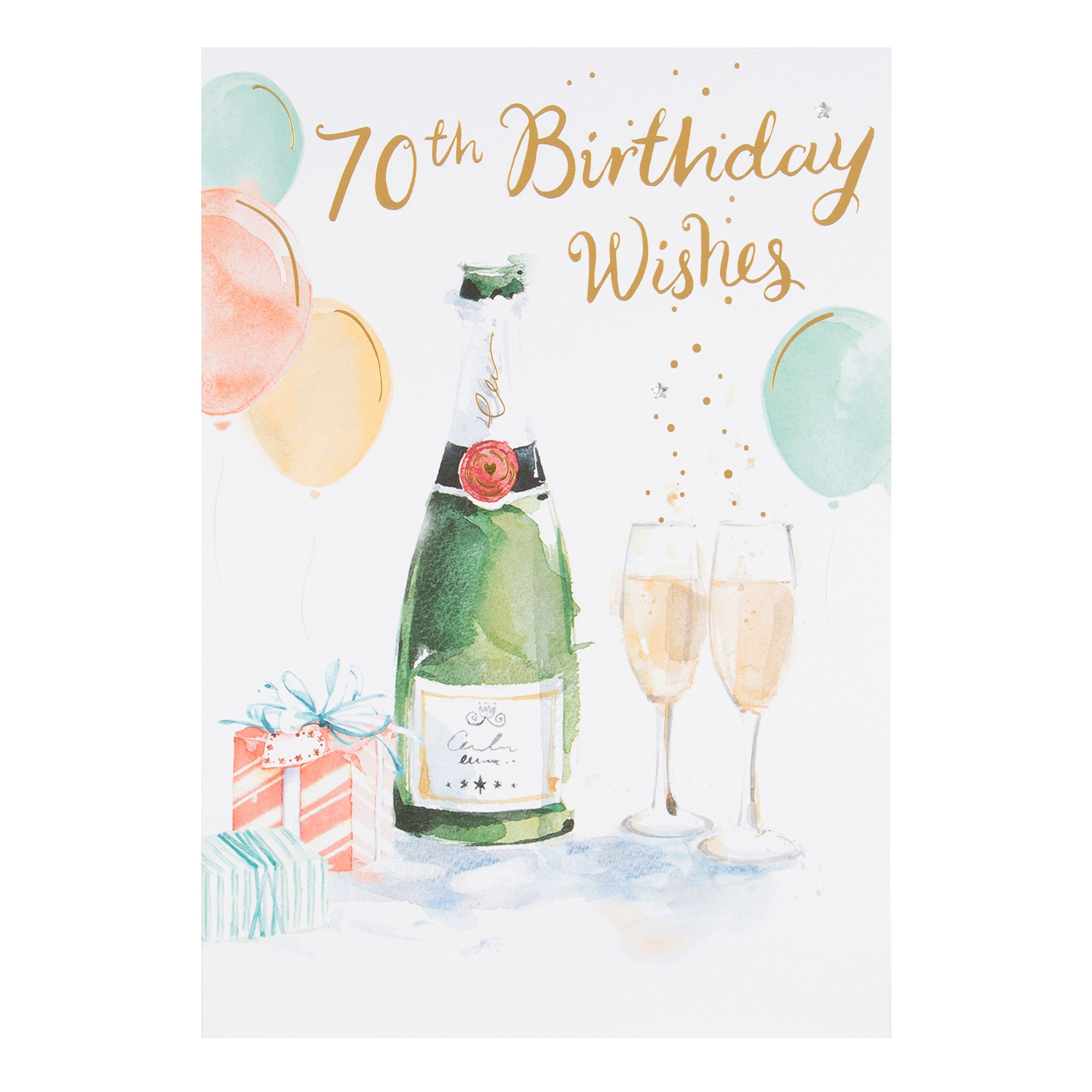 Hallmark 70th Birthday Card "Special Celebrations" - Medium [Old Model]