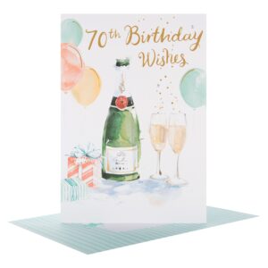 Hallmark 70th Birthday Card "Special Celebrations" - Medium [Old Model]