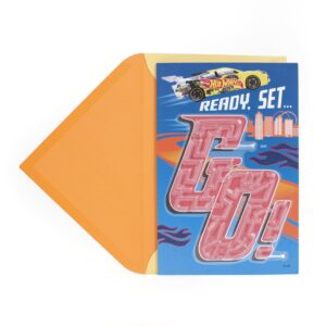 hallmark birthday greeting card (hot wheels)