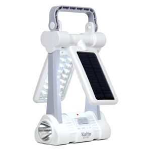 kaito ka768 multi-functional twin-panel rechargeable & portable solar led lantern