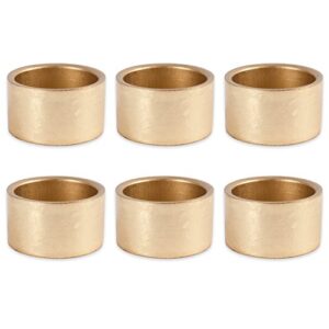 dii basic napkin ring collection decorative, gold, one size, 6 count