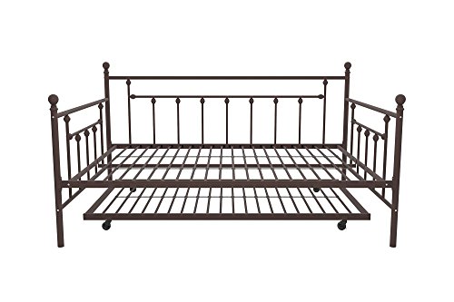 DHP Manila Metal Full Size Daybed and Twin Size Trundle (Bronze)