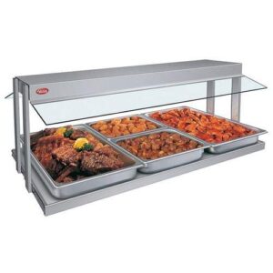 hatco grbw-48-120-qs 49" buffet warmer with sneeze guards