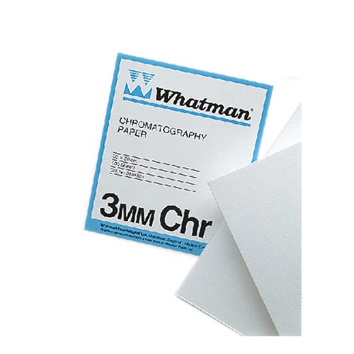 GE Bio-Sciences 3030-866 Cellulose Chromatography Paper, Grade 3 mm Char Sheets, 10" Width, 8" Length, Pack of 100