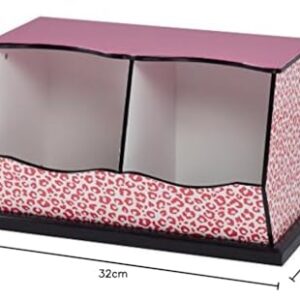 Teamson Kids - Fashion Prints Leopard 2-Bin Cubby Storage