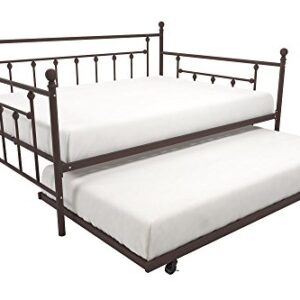 DHP Manila Metal Full Size Daybed and Twin Size Trundle (Bronze)