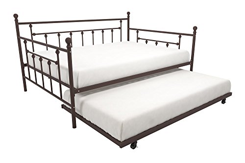 DHP Manila Metal Full Size Daybed and Twin Size Trundle (Bronze)