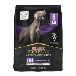 purina pro plan veterinary diets dh dental health small bites dog food dry canine formula - 6 lb. bag