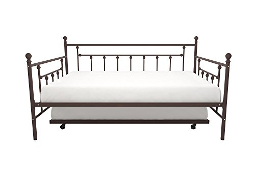 DHP Manila Metal Full Size Daybed and Twin Size Trundle (Bronze)