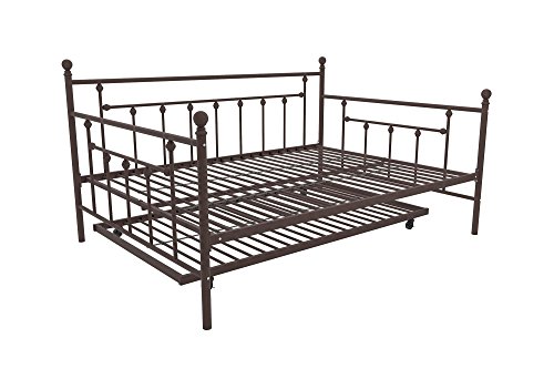 DHP Manila Metal Full Size Daybed and Twin Size Trundle (Bronze)