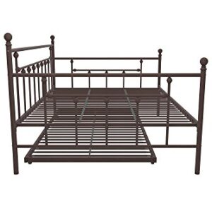 DHP Manila Metal Full Size Daybed and Twin Size Trundle (Bronze)