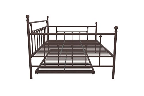 DHP Manila Metal Full Size Daybed and Twin Size Trundle (Bronze)