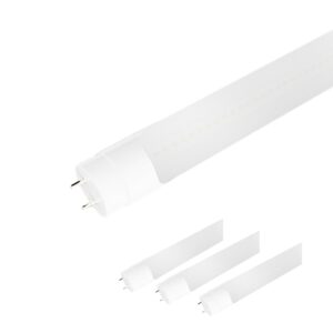 ledmyplace 20w 4ft led tube light bulb, double ended ballast compatible, frosted lens, 5000k daylight white, 60w replacement, for ‎office, warehouse, supermarket, parking, pack of 4