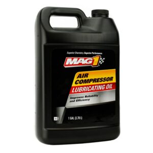 mag1 air compressor oil iso-100 sae-30w non detergent lubricating oil 1 gallon jug