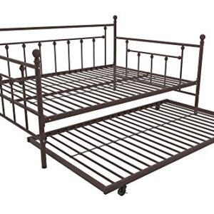 DHP Manila Metal Full Size Daybed and Twin Size Trundle (Bronze)