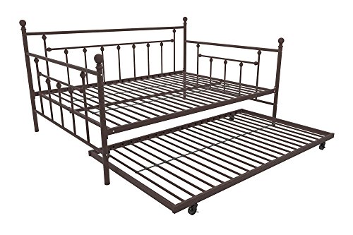 DHP Manila Metal Full Size Daybed and Twin Size Trundle (Bronze)