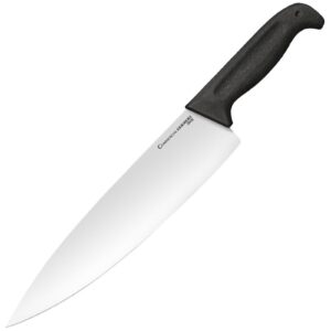 cold steel chef's knife | 10" durable german 4116stainless steel fixed blade knife with ergonomic non-slip handle | versatile design for professional & home kitchens | commercial series